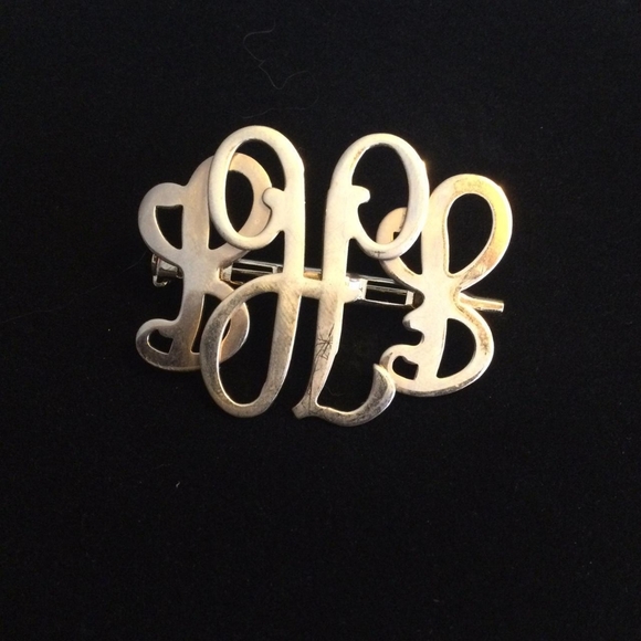Jewelry | Vintage Monogram Pin | Poshmark